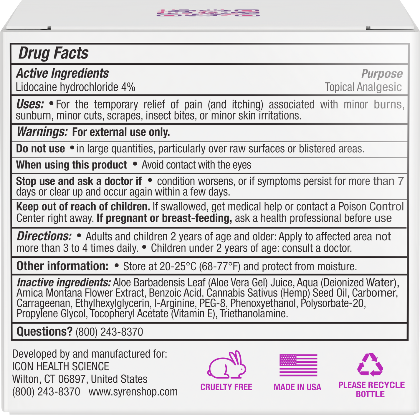 Syren Intimate Pain Relief Gel | Vulva Pain Gel | Norwalk CT, USA